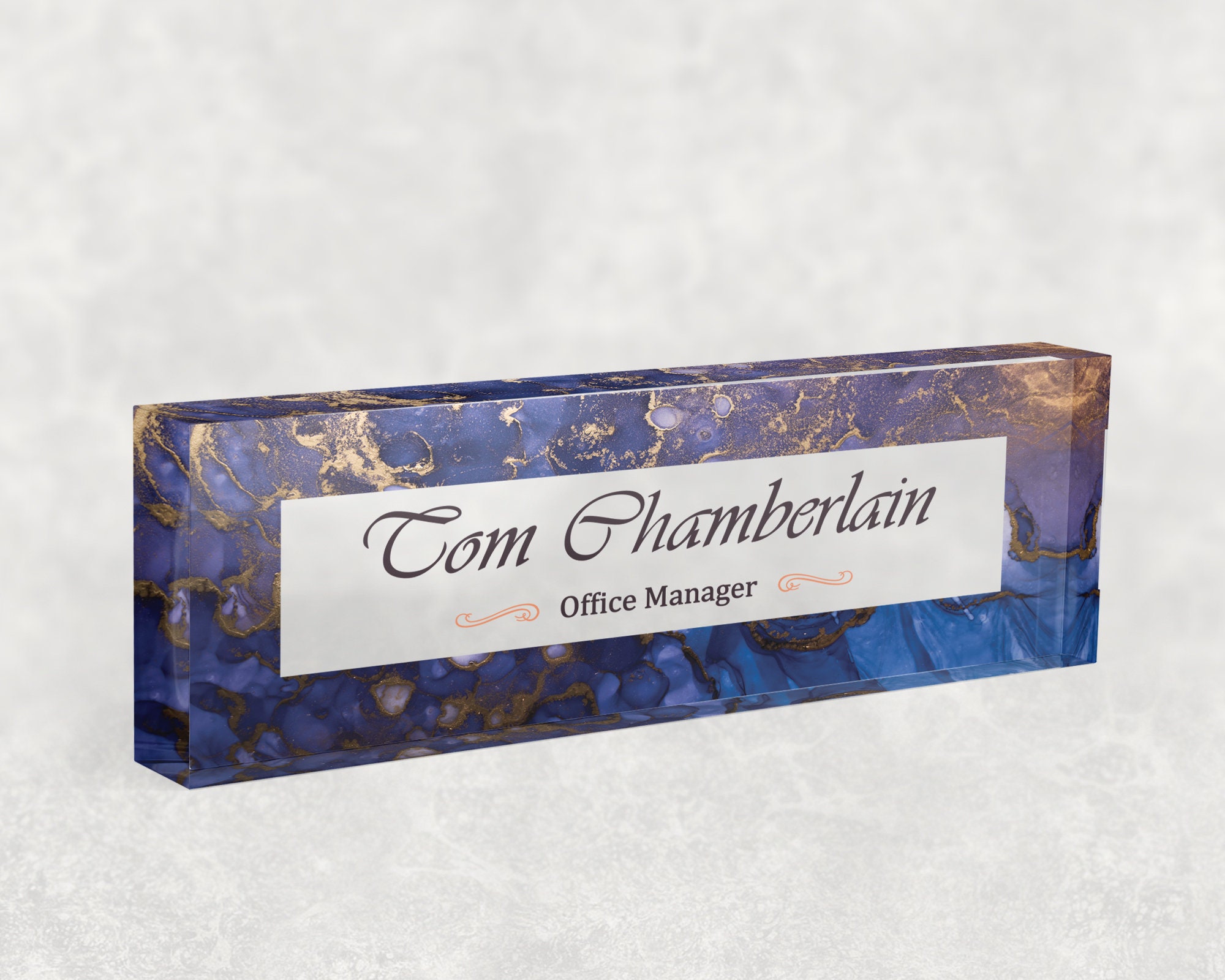 Luxury Desk Name Plate Custom Personalized Desk Sign, Office Gift ...