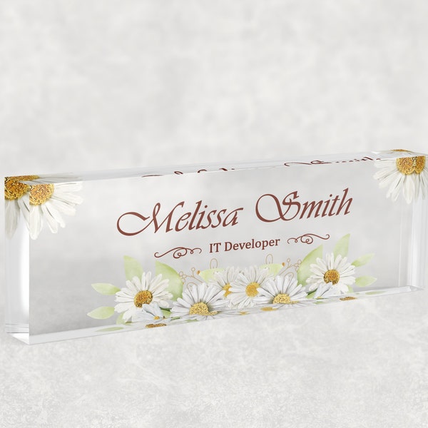 Desk Name Plate - Etsy