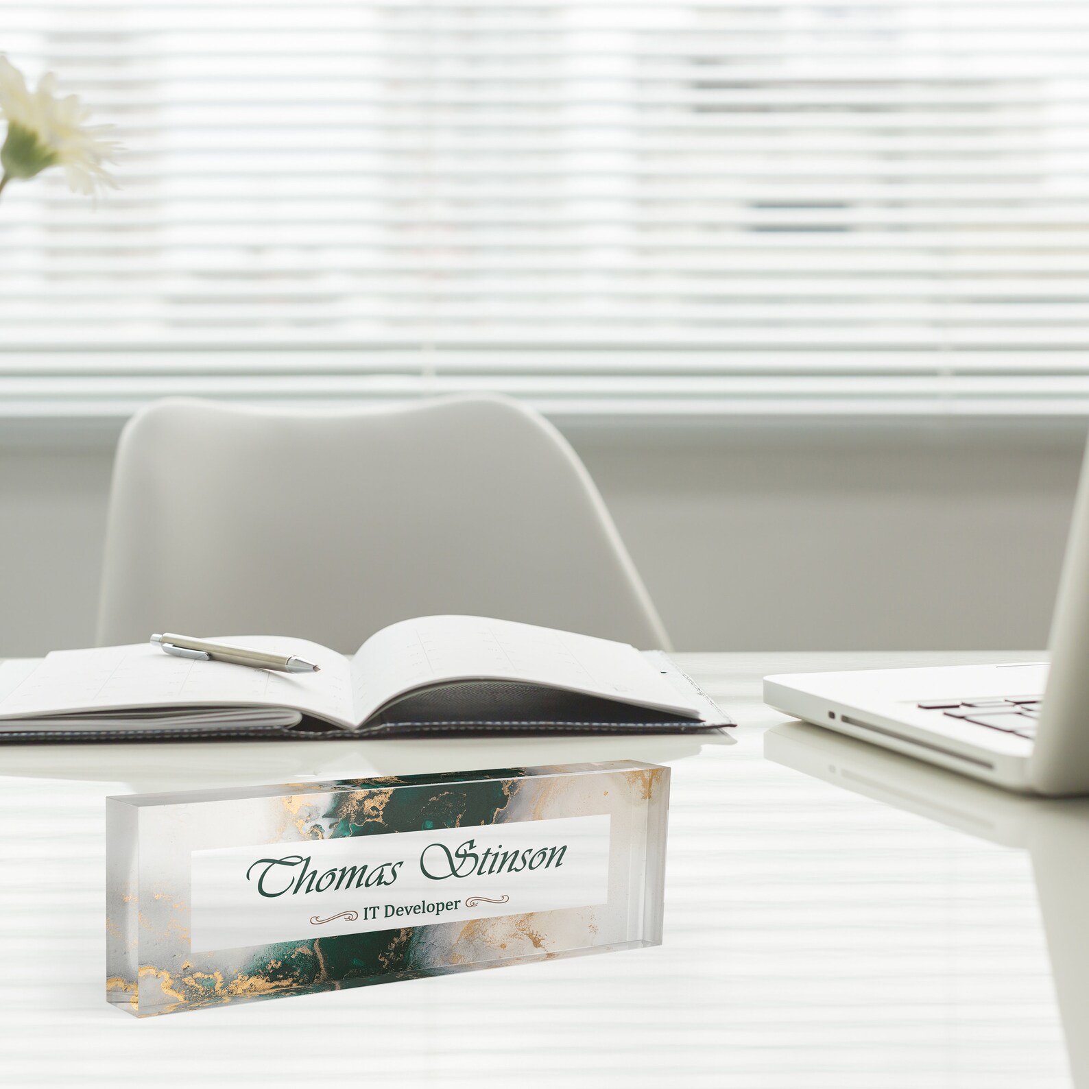 Luxury Desk Name Plate Custom Personalized Desk Sign, Office Gift ...