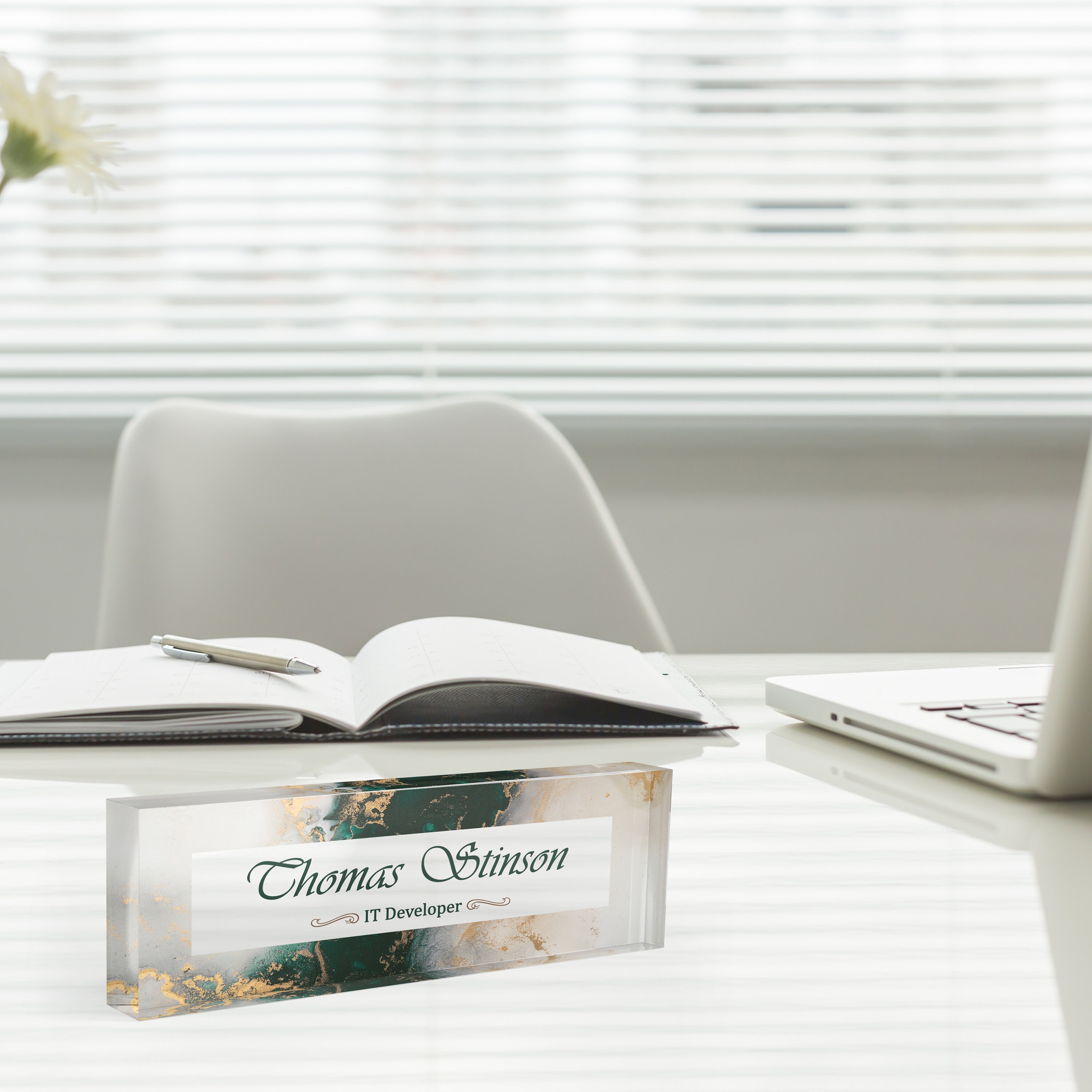 Luxury Desk Name Plate Custom Personalized Desk Sign, Office Gift ...
