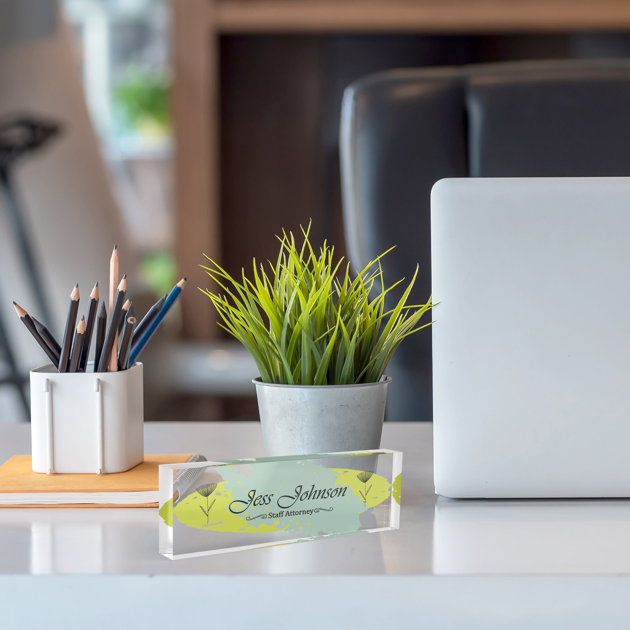 Colorful Desk Name Plate Custom Personalized Desk Sign Plaque - Etsy