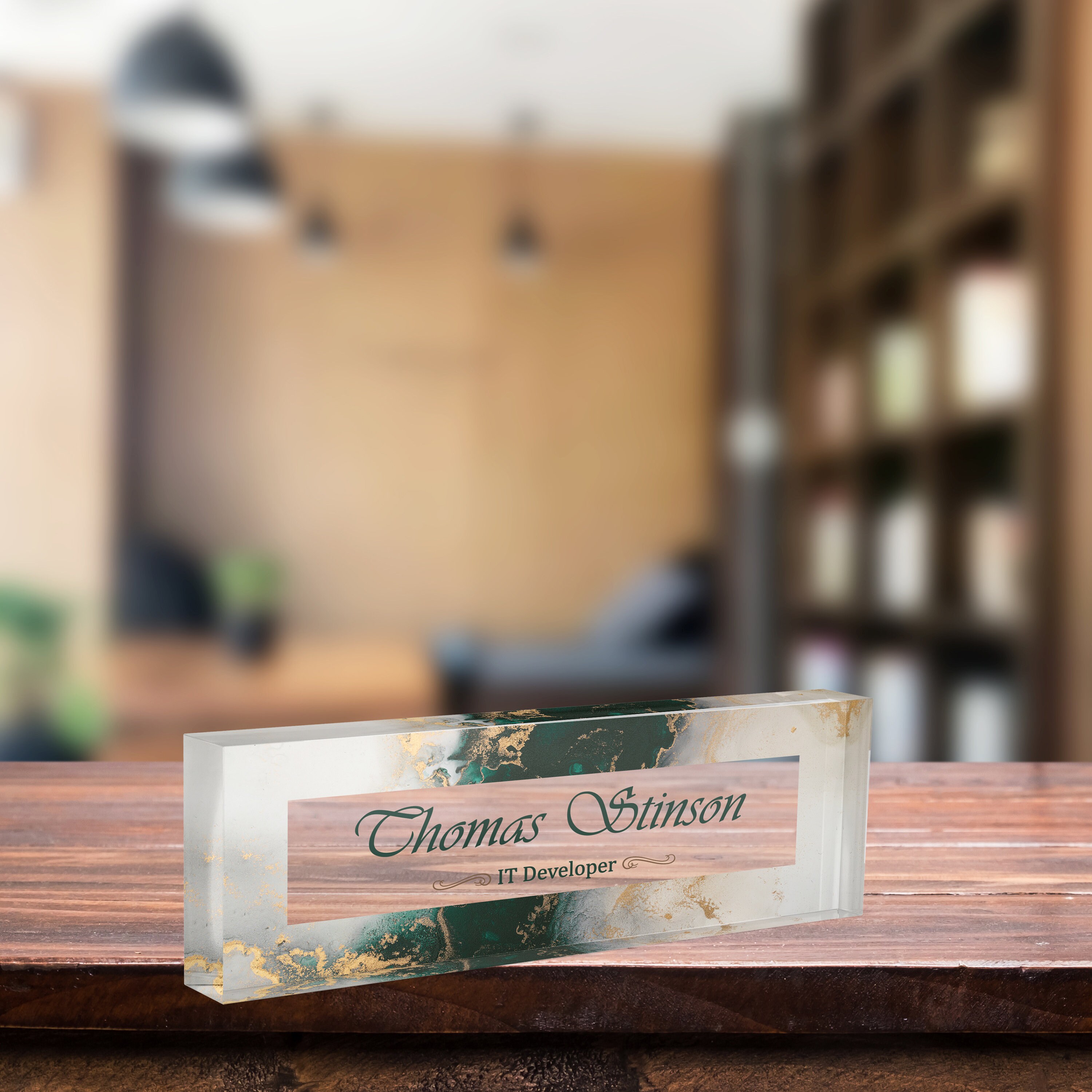 Luxury Desk Name Plate Custom Personalized Desk Sign, Office Gift ...