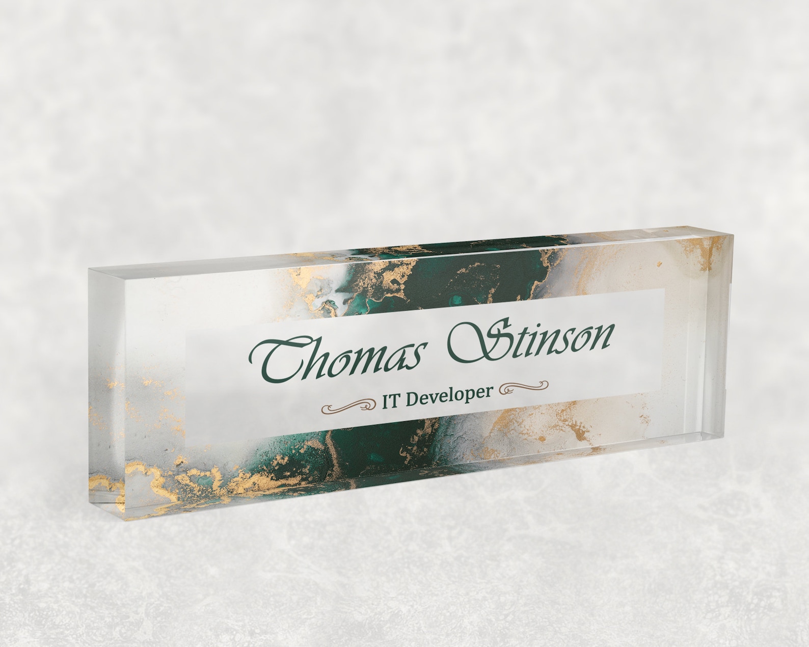 Luxury Desk Name Plate Custom Personalized Desk Sign, Office Gift ...