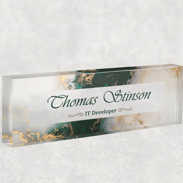 Desk Name Plate - Etsy