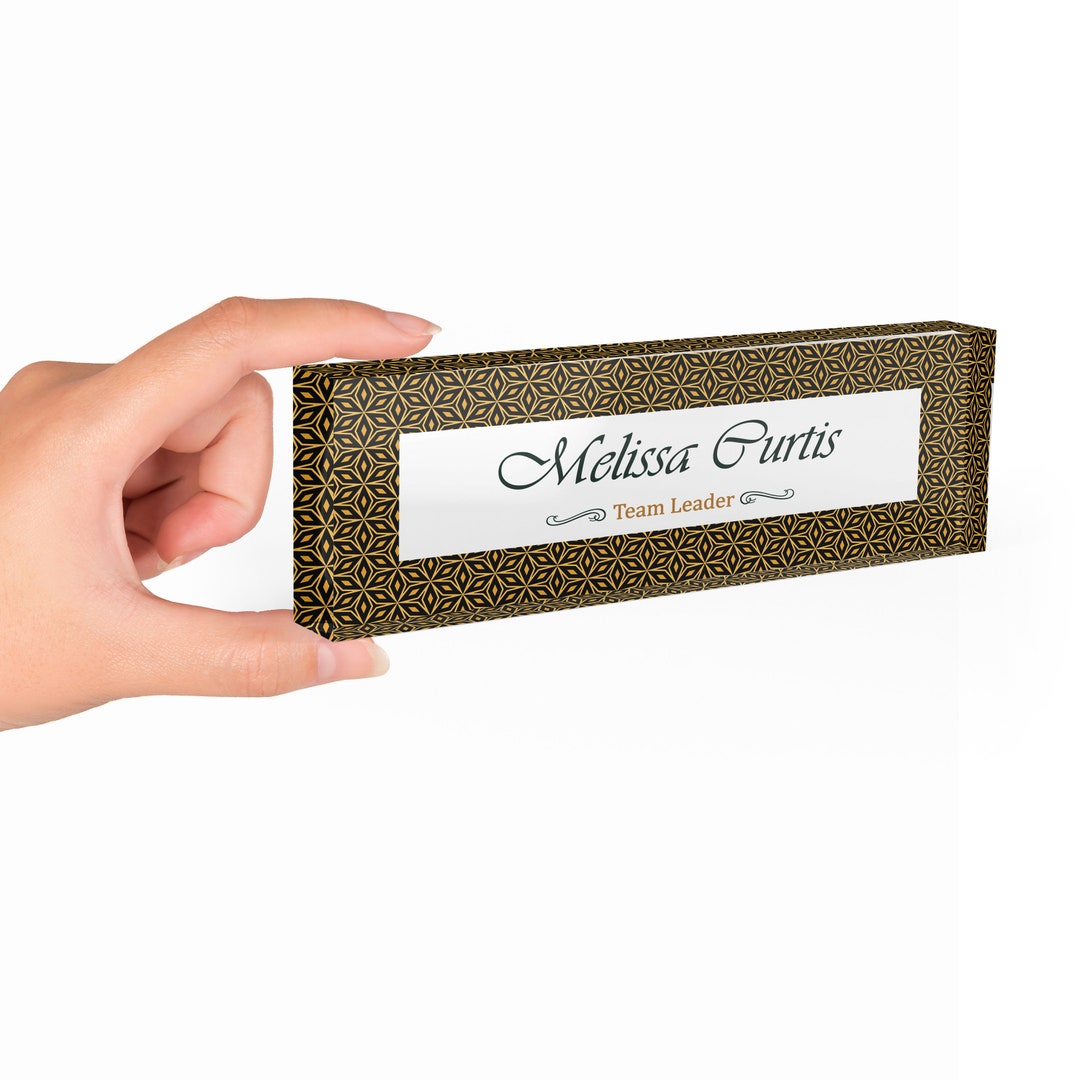 Luxury Desk Name Plate Custom Personalized Desk Sign, Office Gift ...