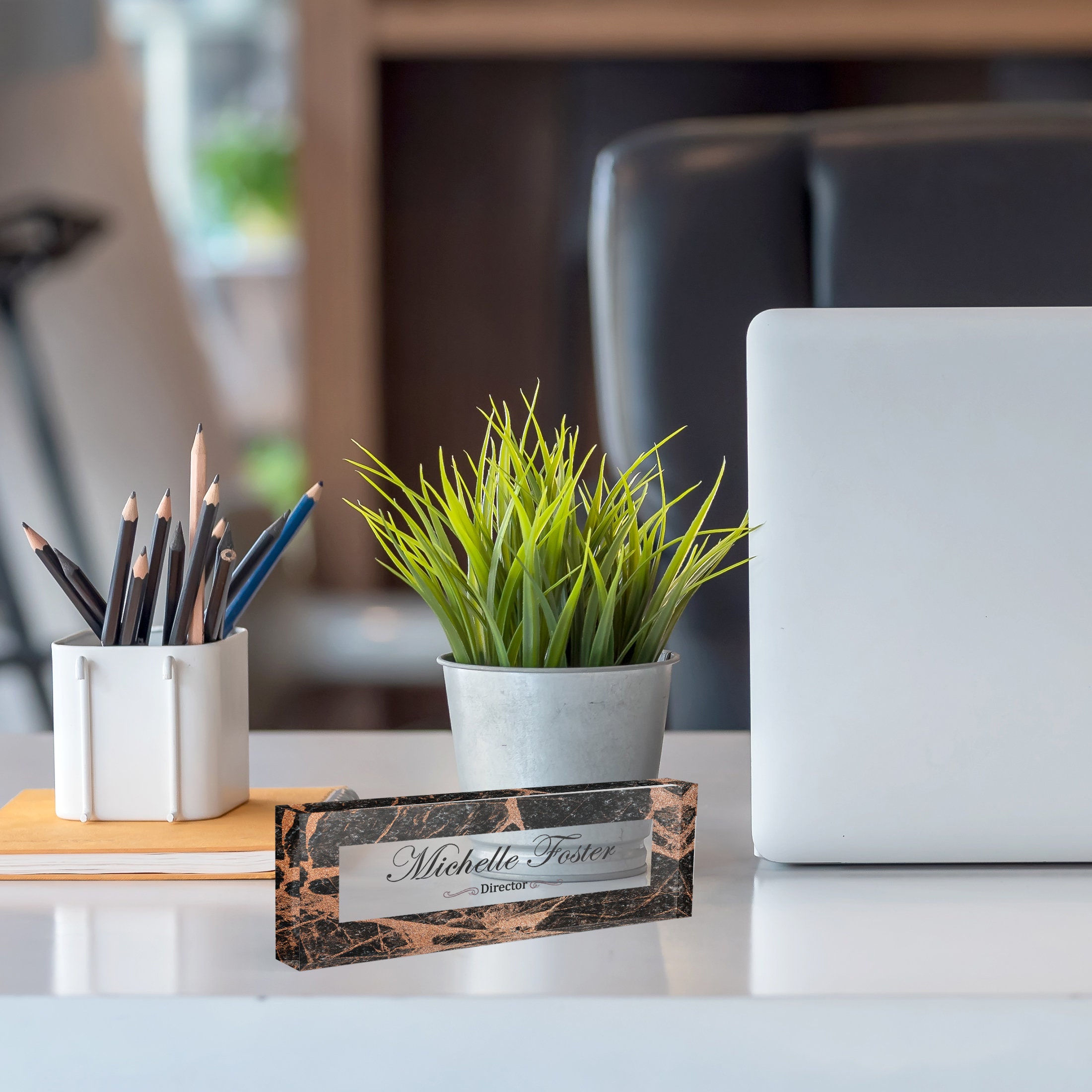 Luxury Desk Name Plate Custom Personalized Desk Sign, Office Gift ...