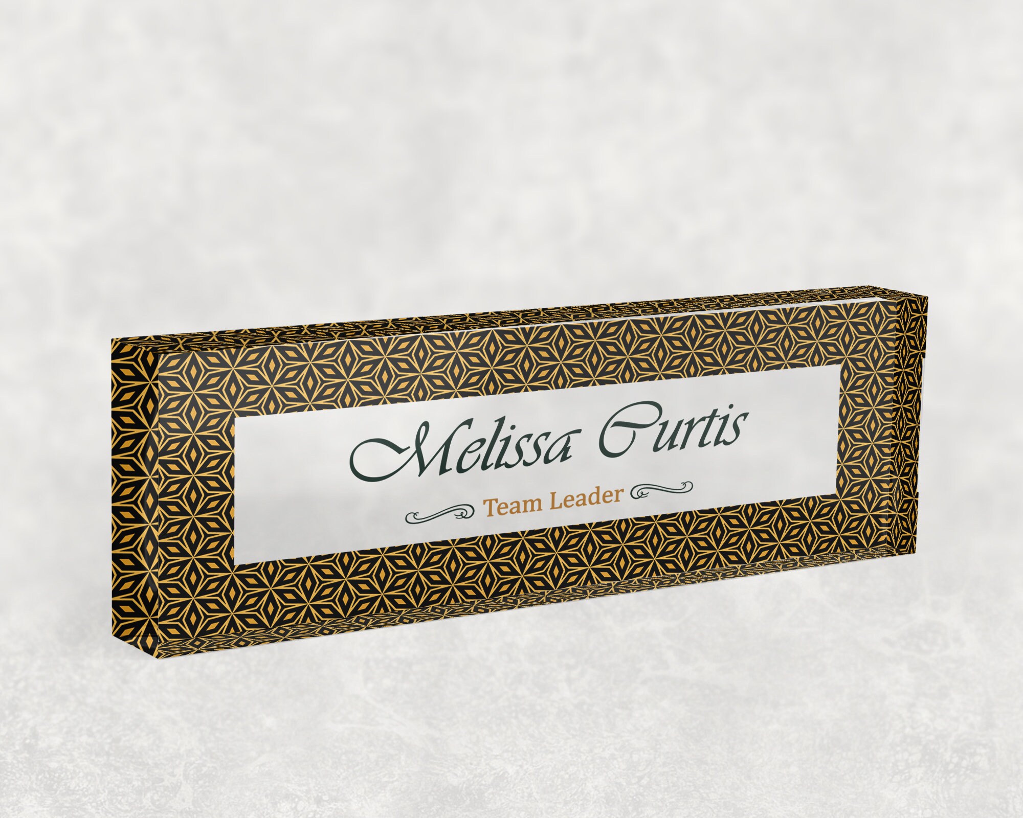 Luxury Desk Name Plate Custom Personalized Desk Sign, Office Gift ...