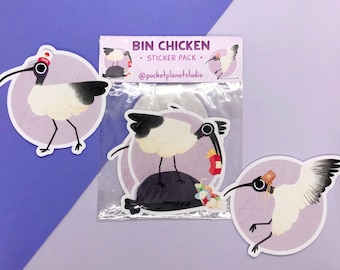 Bin Chicken Sticker - Etsy