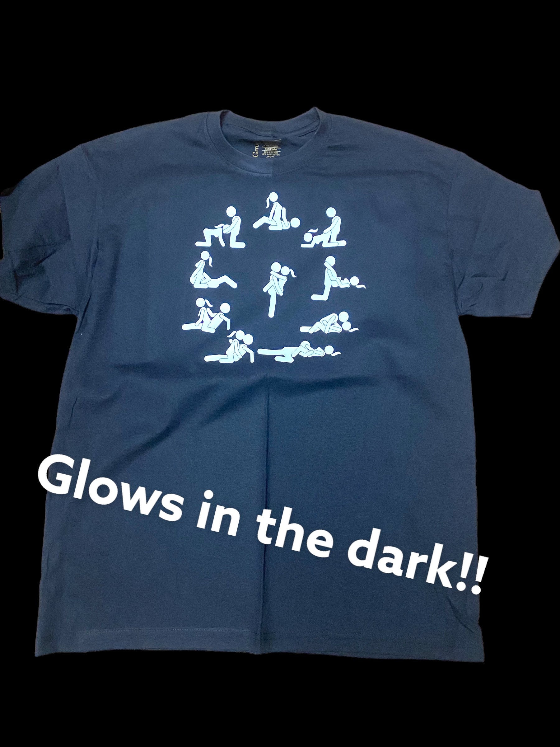 Sex Positions Shirts Glowes in the Dark - Etsy