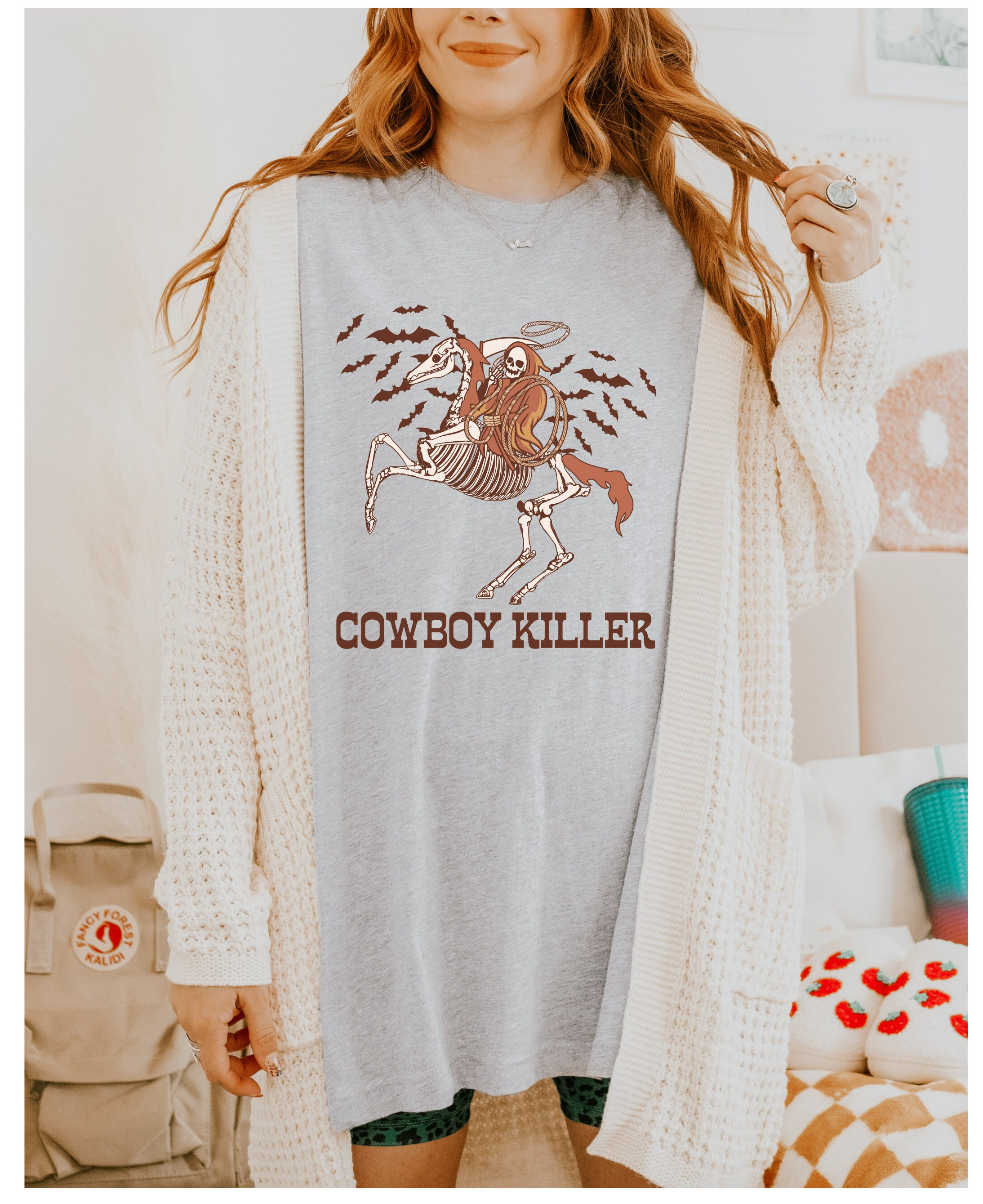 Cowboy Killer Tshirt Western Halloween Tshirt Yallternative Tshirt ...