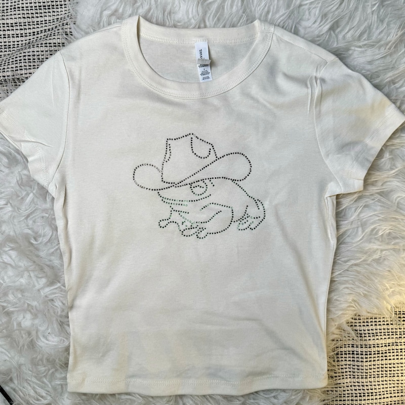 Rhinestone Crop Top - Etsy