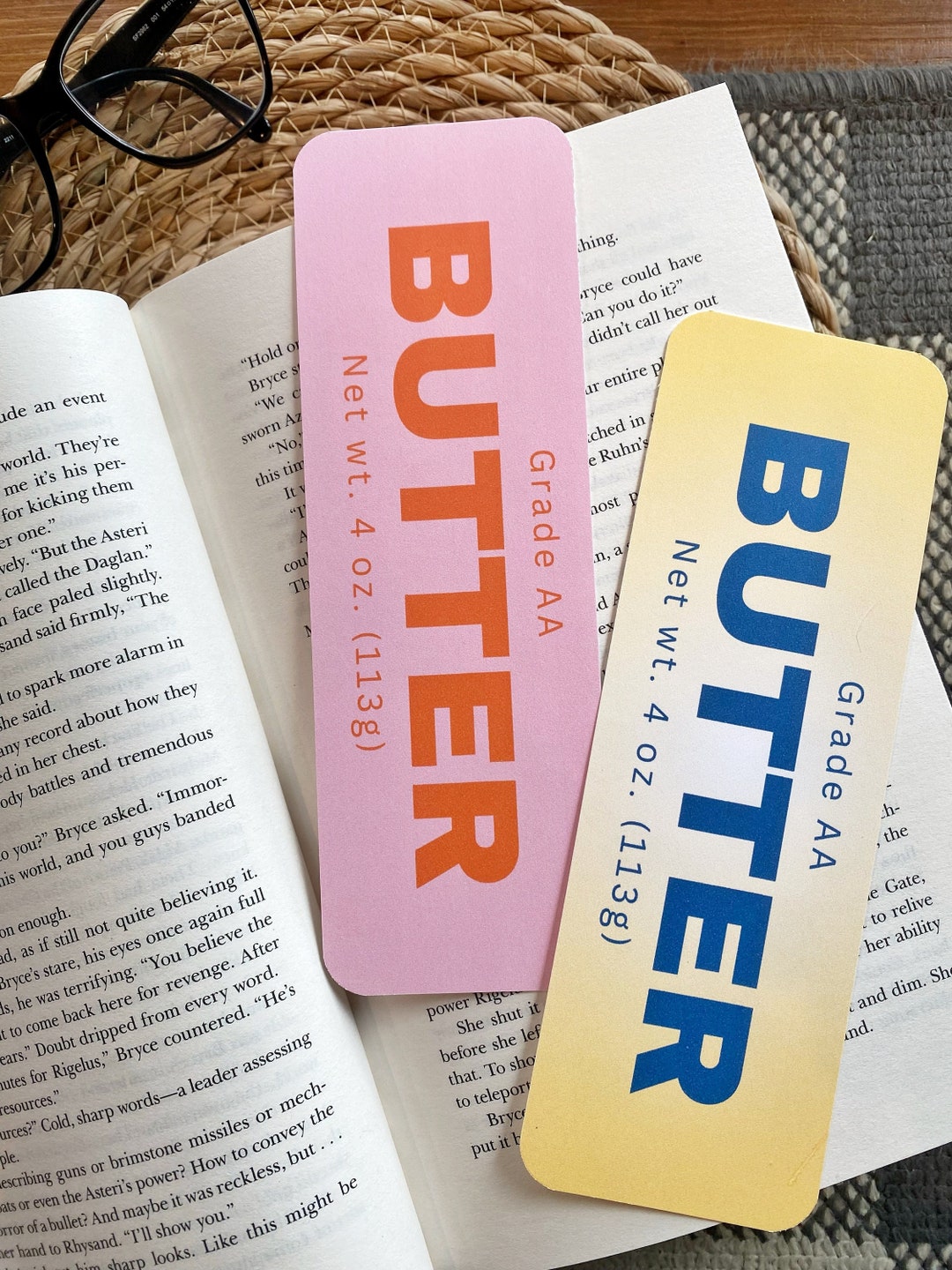 Butter Bookmark - Etsy
