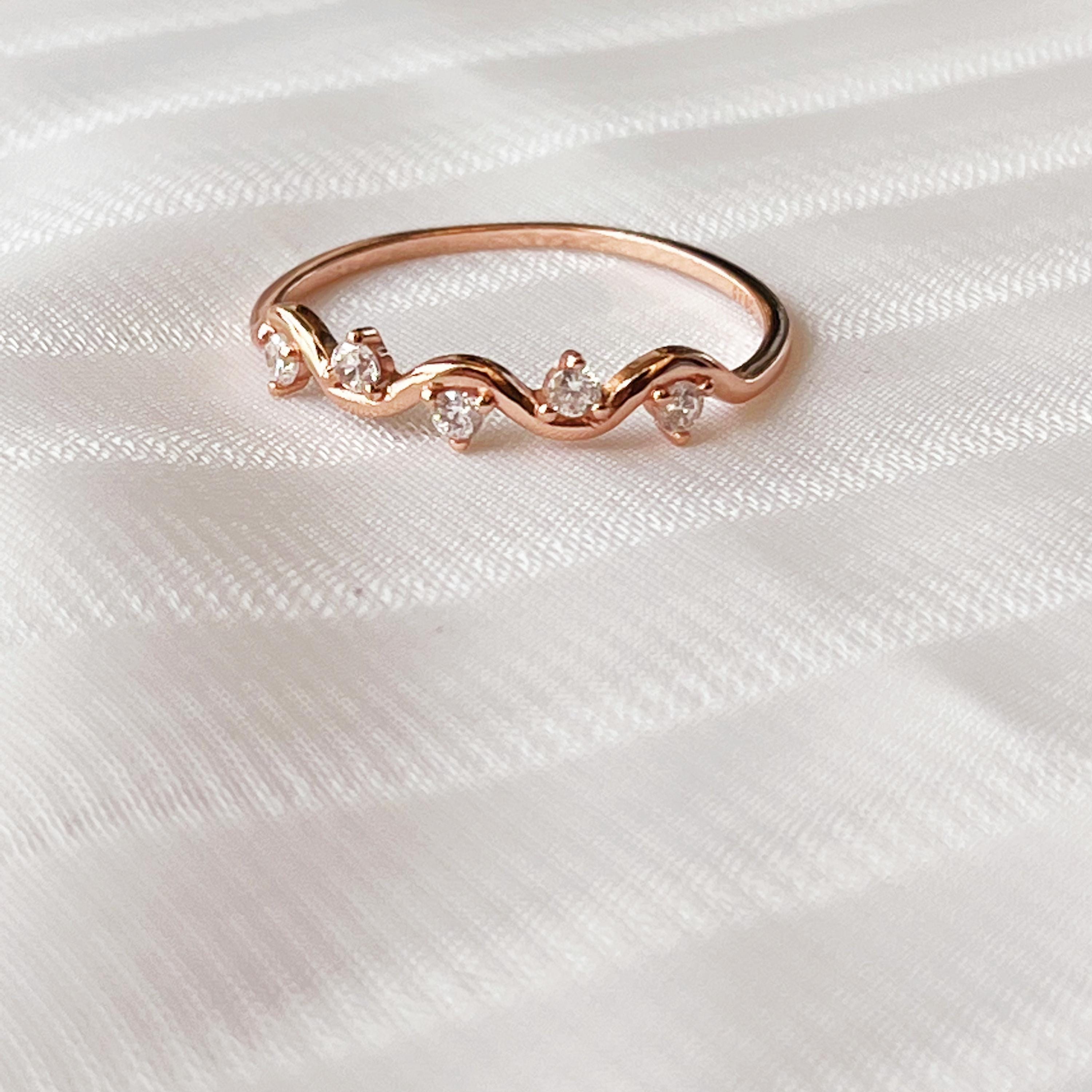 To My Sister-ebbs and Flows Minimalist Wave Ring,friendship Gift ...
