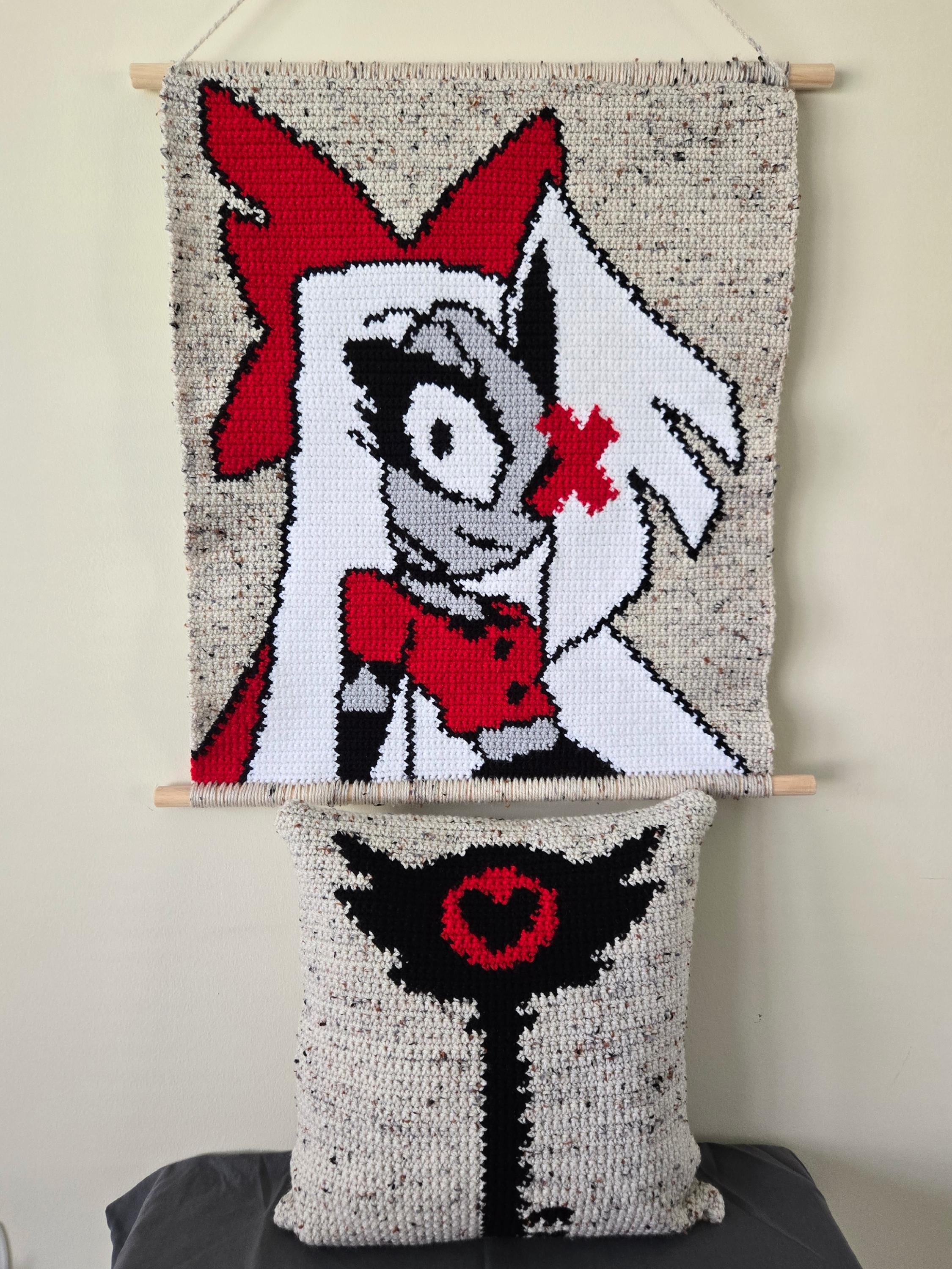 Vaggie Hazbin Hotel Crochet Wall Hanging Pattern (PDF Pattern) - Etsy