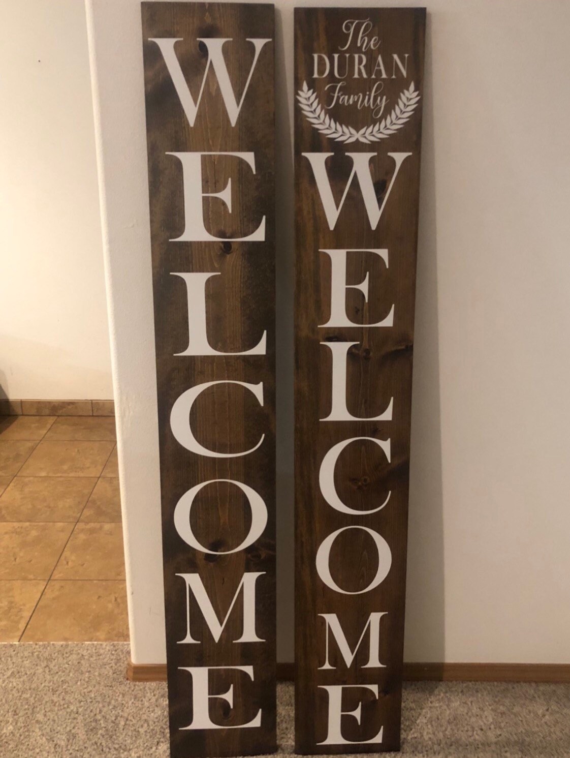 5FT Welcome Porch Sign, Real Pine Wood, Rustic Decor, Housewarming Gift ...