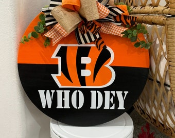 Cincinnati Bengals Welcome Sign Leaner - Etsy