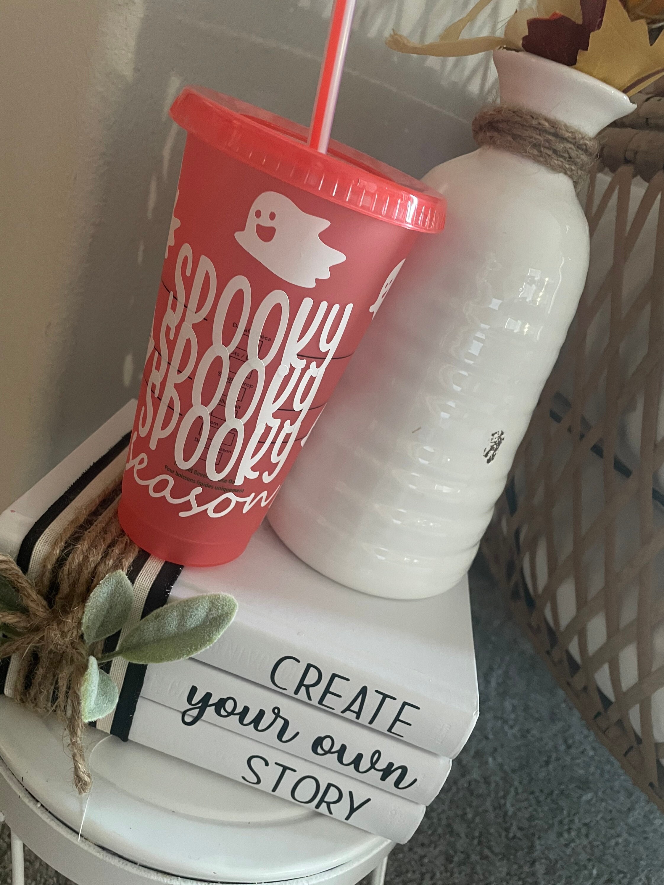 Ghost Cold Cup | Cold Cup Tumbler | Spooky Ghost Tumbler | Halloween ...