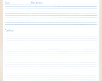 Study Review Template - Etsy