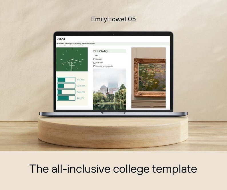 College Student Academic and Personal Notion Template for College ...