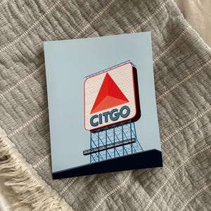 Citgo Sign Boston Art Boston Art Print City of Boston Art Print Boston ...