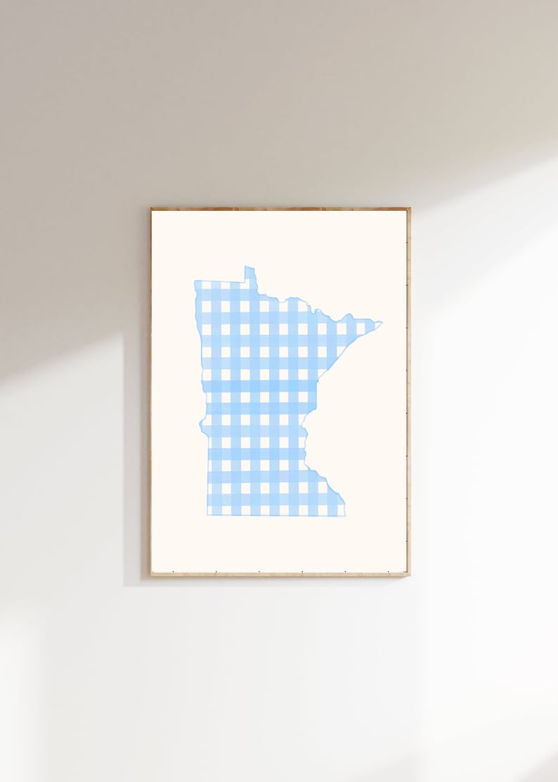 Minnesota State Art Print of Minnesota State Watercolor Art Print ...