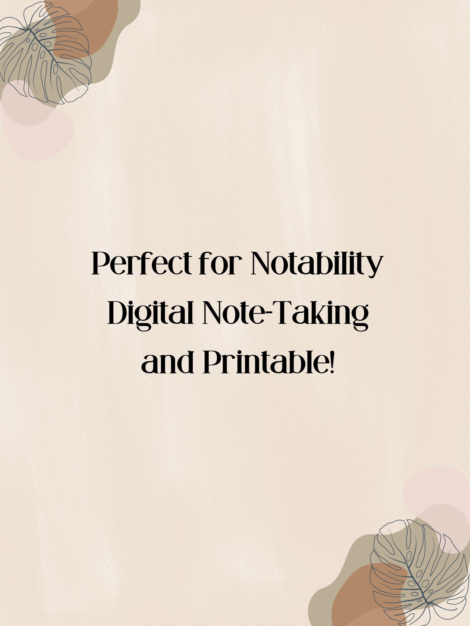 Set of 10 Study Review Templates for Goodnotes and Notability | Chapter ...