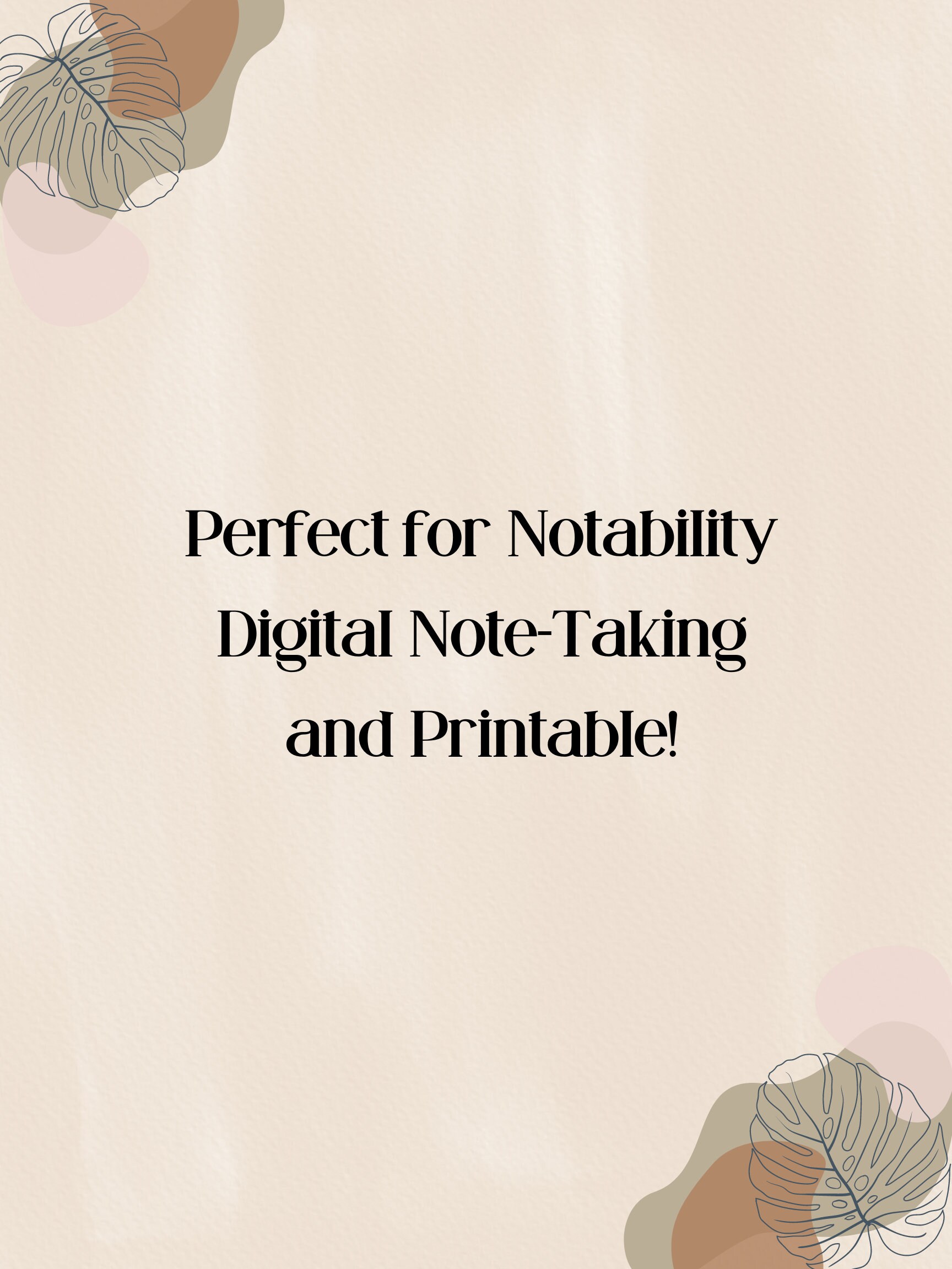 Set of 10 Study Review Templates for Goodnotes and Notability | Chapter ...