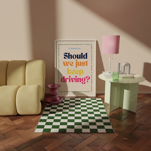 Keep Driving Harry Styles Lyrics Poster Digital - Etsy