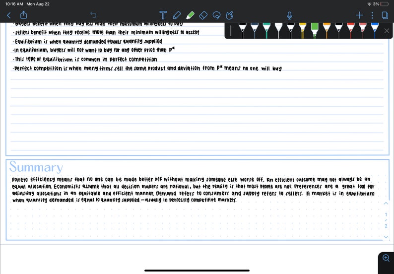 Set of 10 Study Review Templates for Goodnotes and Notability | Chapter ...