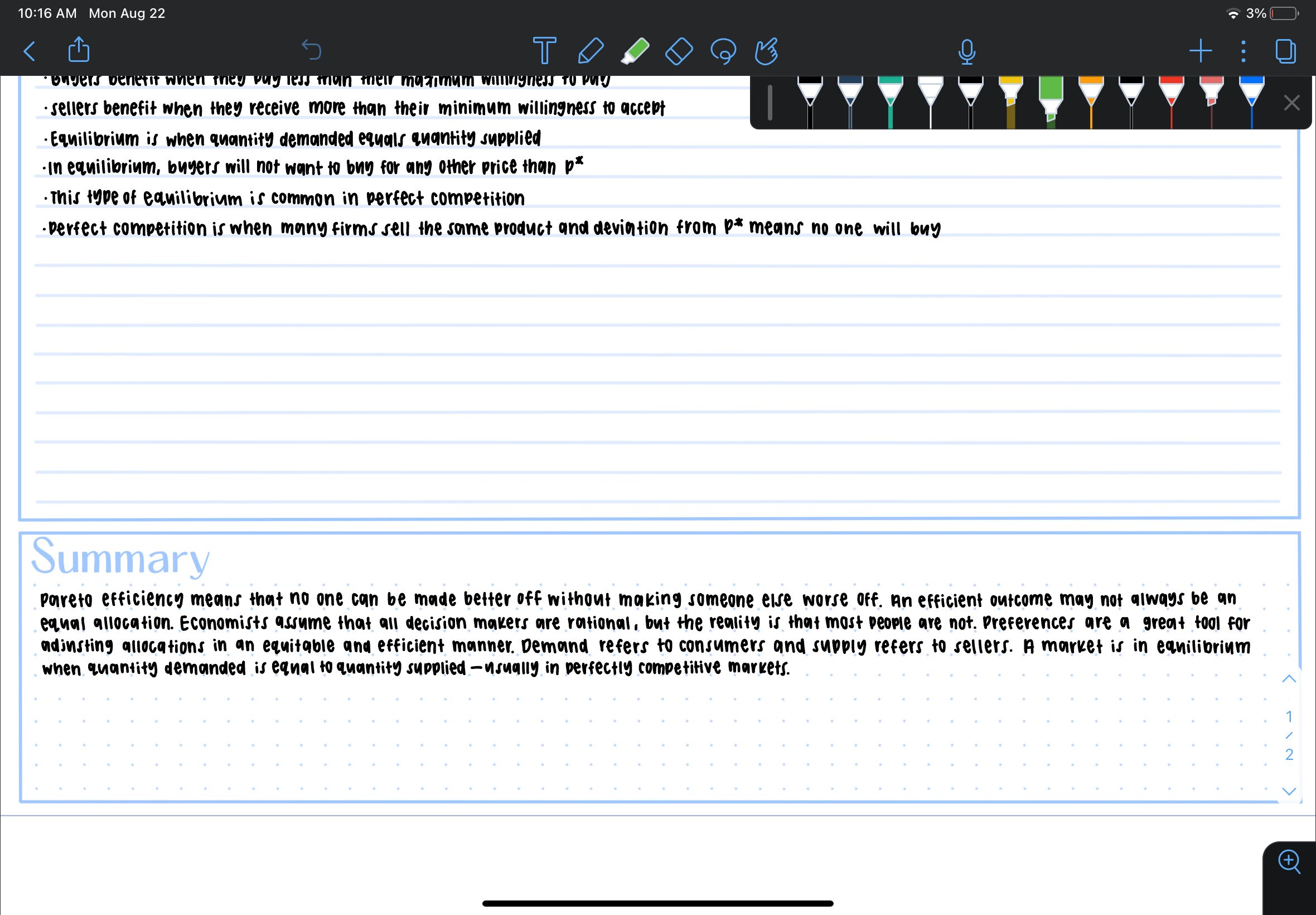 Set of 10 Study Review Templates for Goodnotes and Notability | Chapter ...