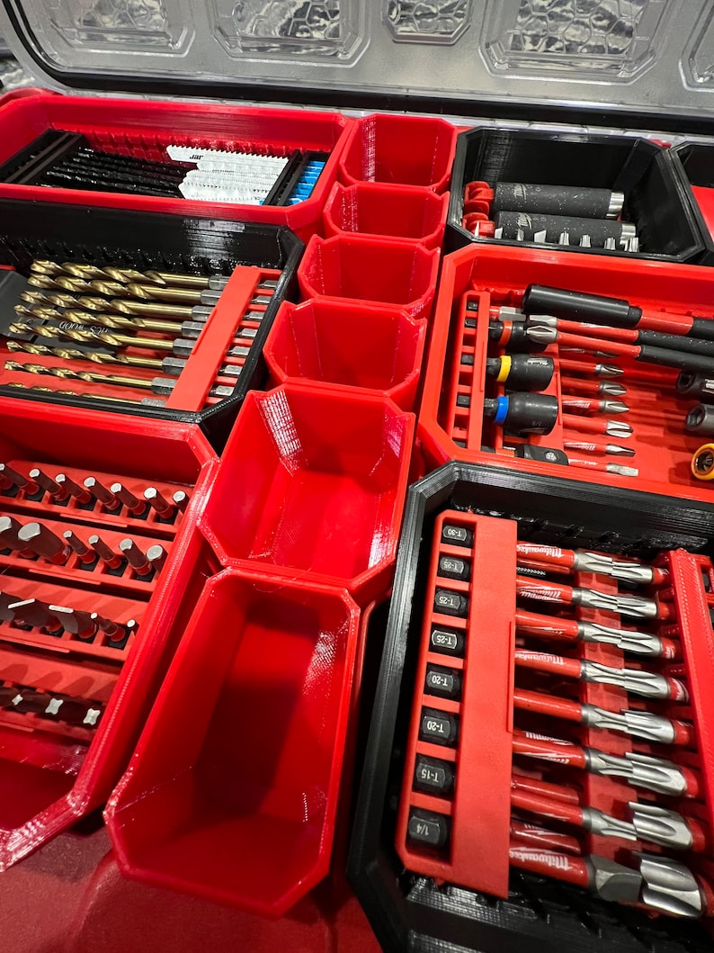 Milwaukee Slim Packout Center Storage Bins 6 - Etsy