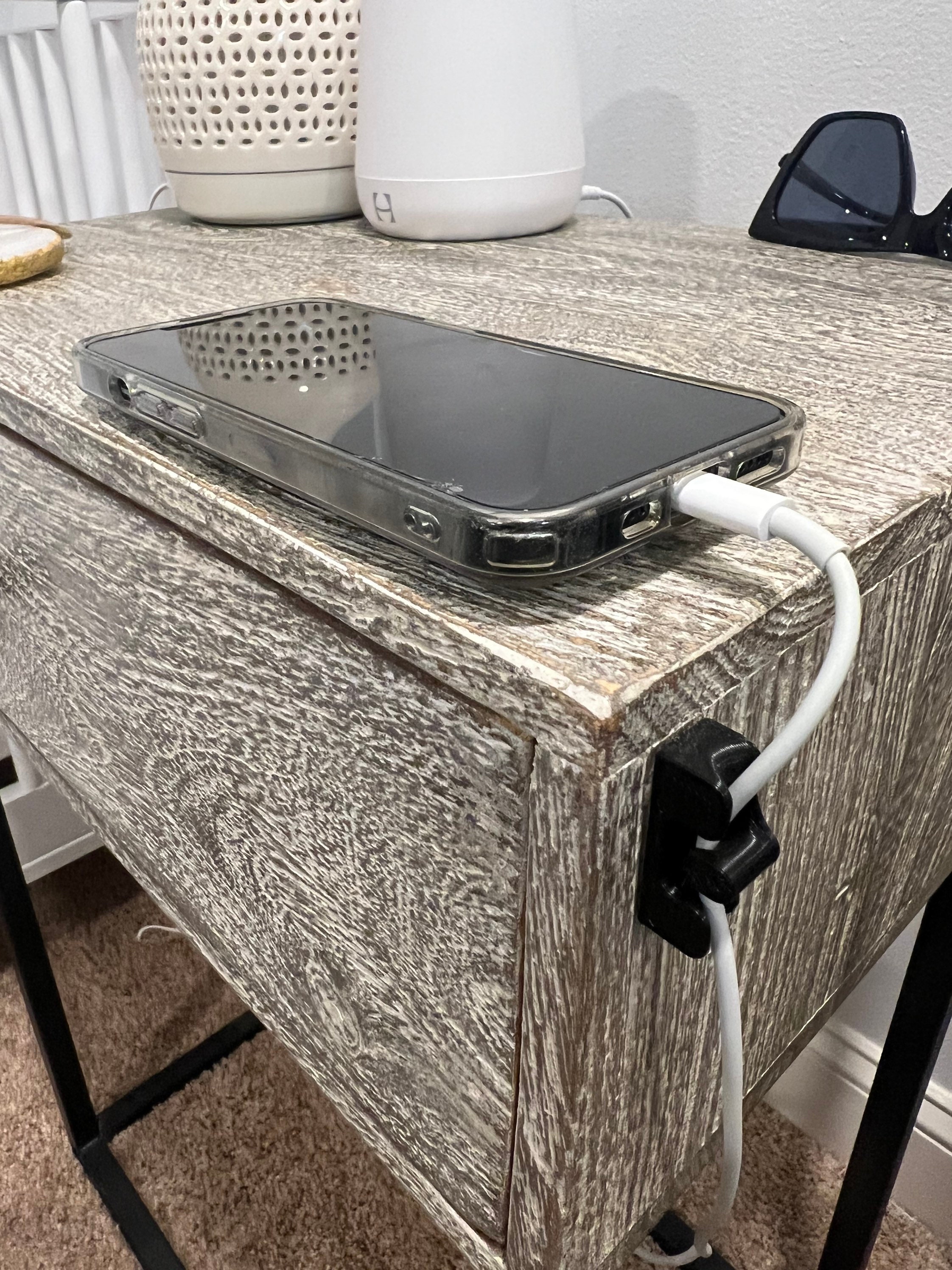 Nightstand Phone Cable Bracket - Etsy