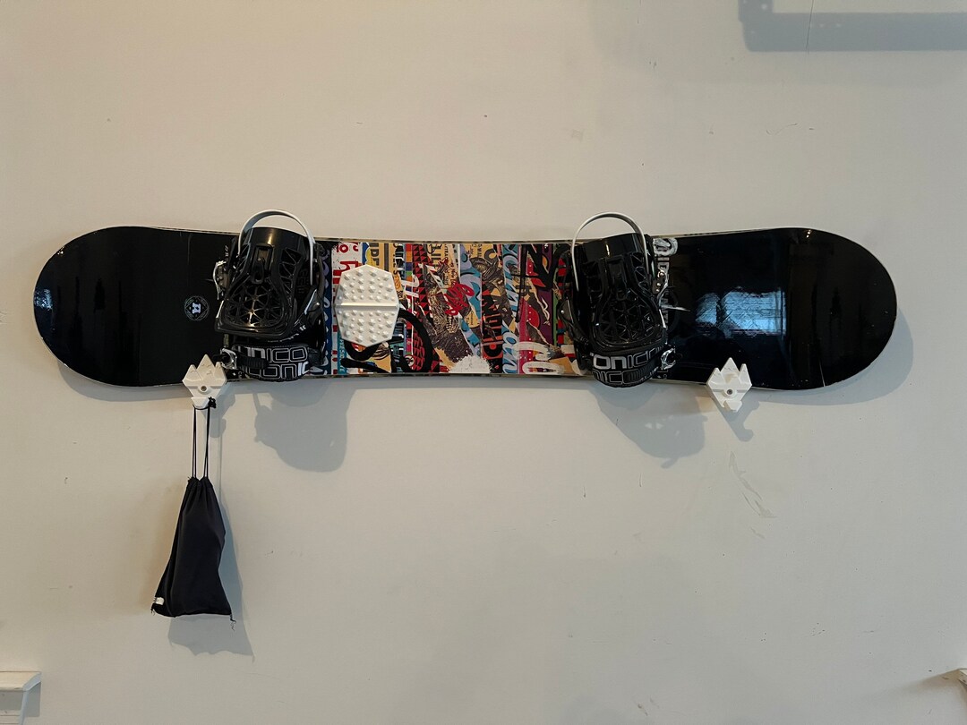 Snowboard Wall Mount W/ Goggle and Helmet Hanger - Etsy