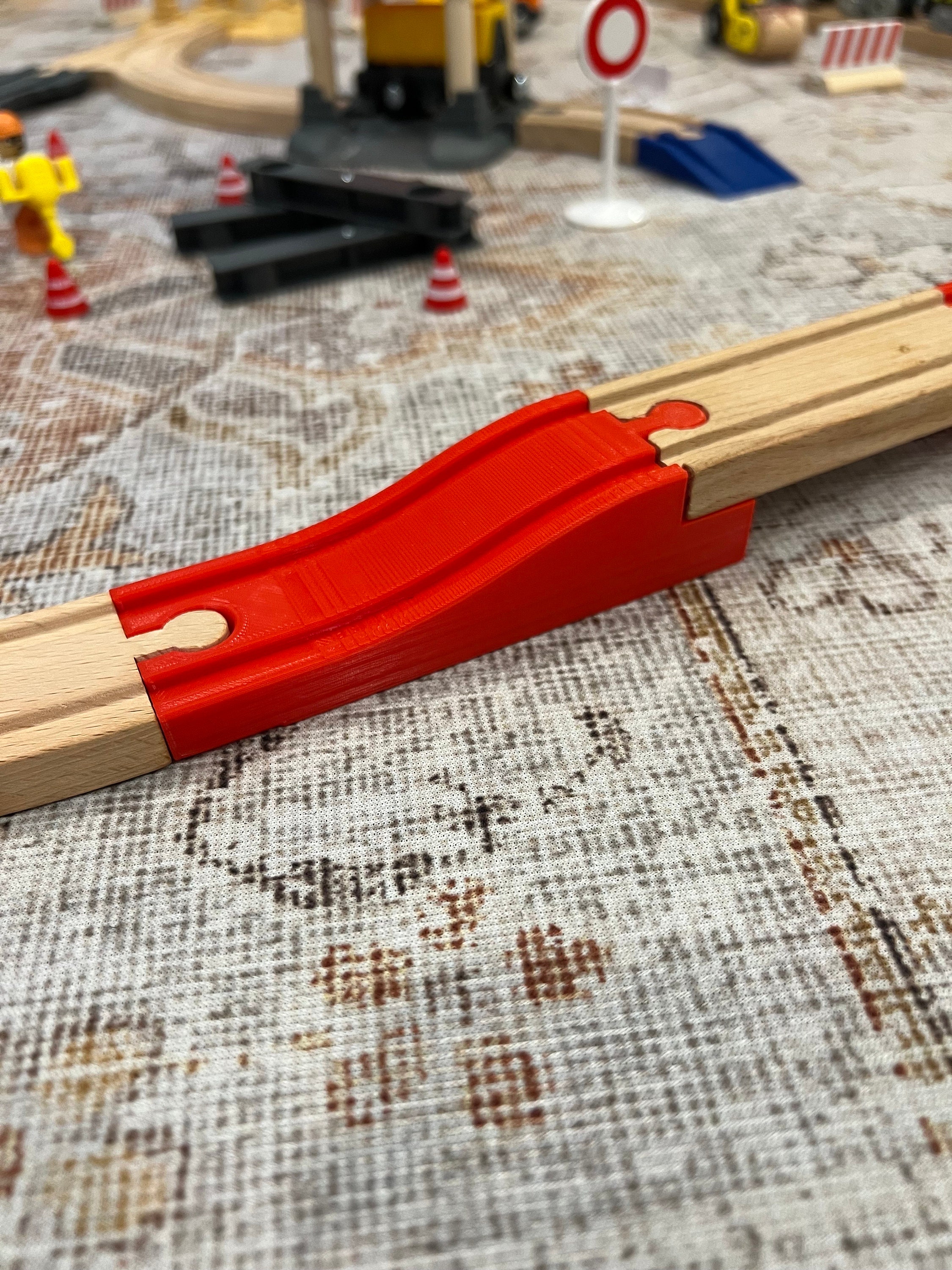 Wooden Train Track Low Bridge Brio/plative/ikea - Etsy