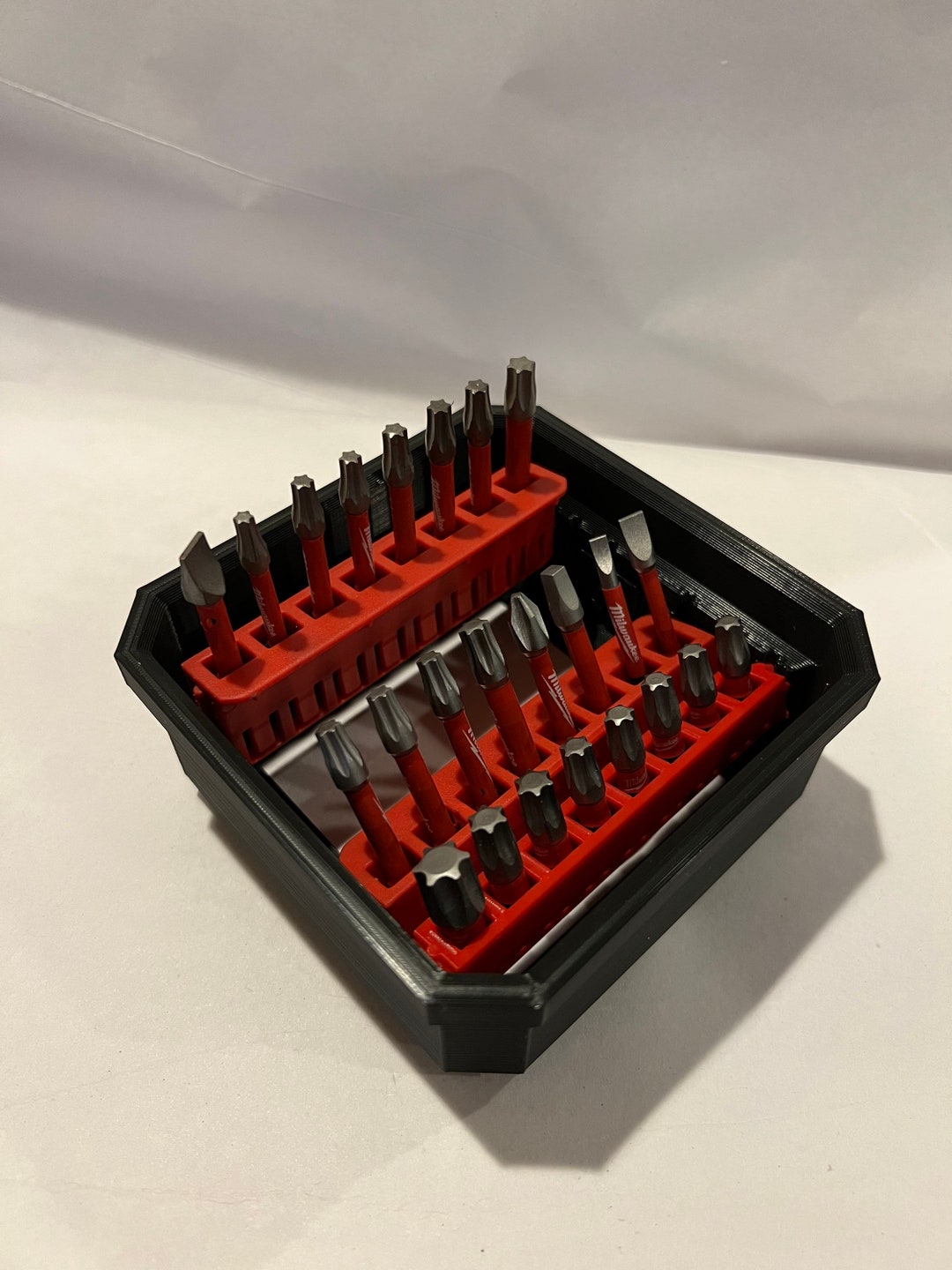 Square Bit Bin for Slim Milwaukee Packout Case - Etsy