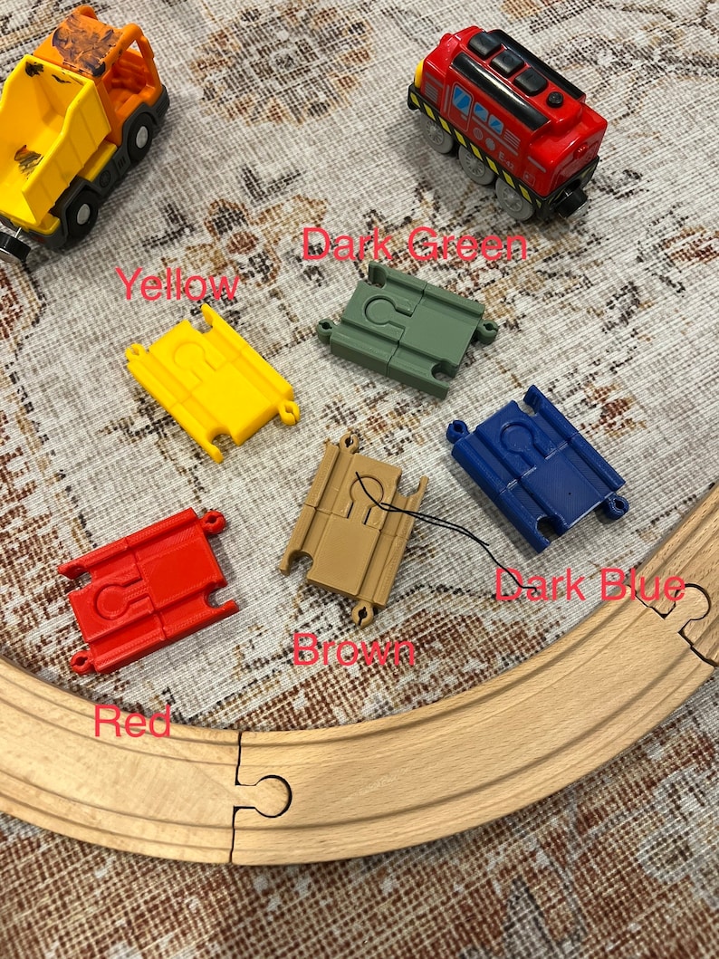 Wooden Train Track Low Bridge Brio/plative/ikea - Etsy