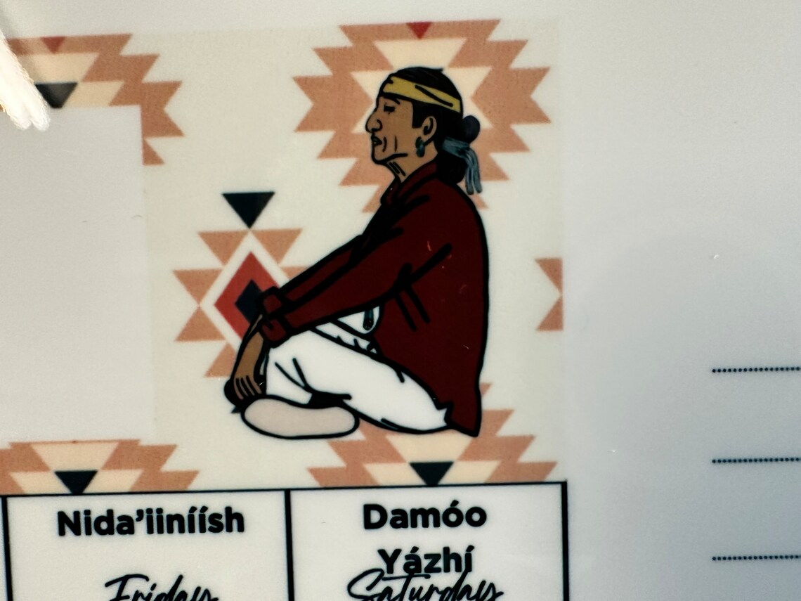 Navajo Dry Eraser Calendar Board, Customizable to Your Favorites - Etsy