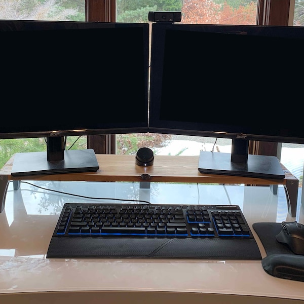 Wood Monitor Stand - Etsy