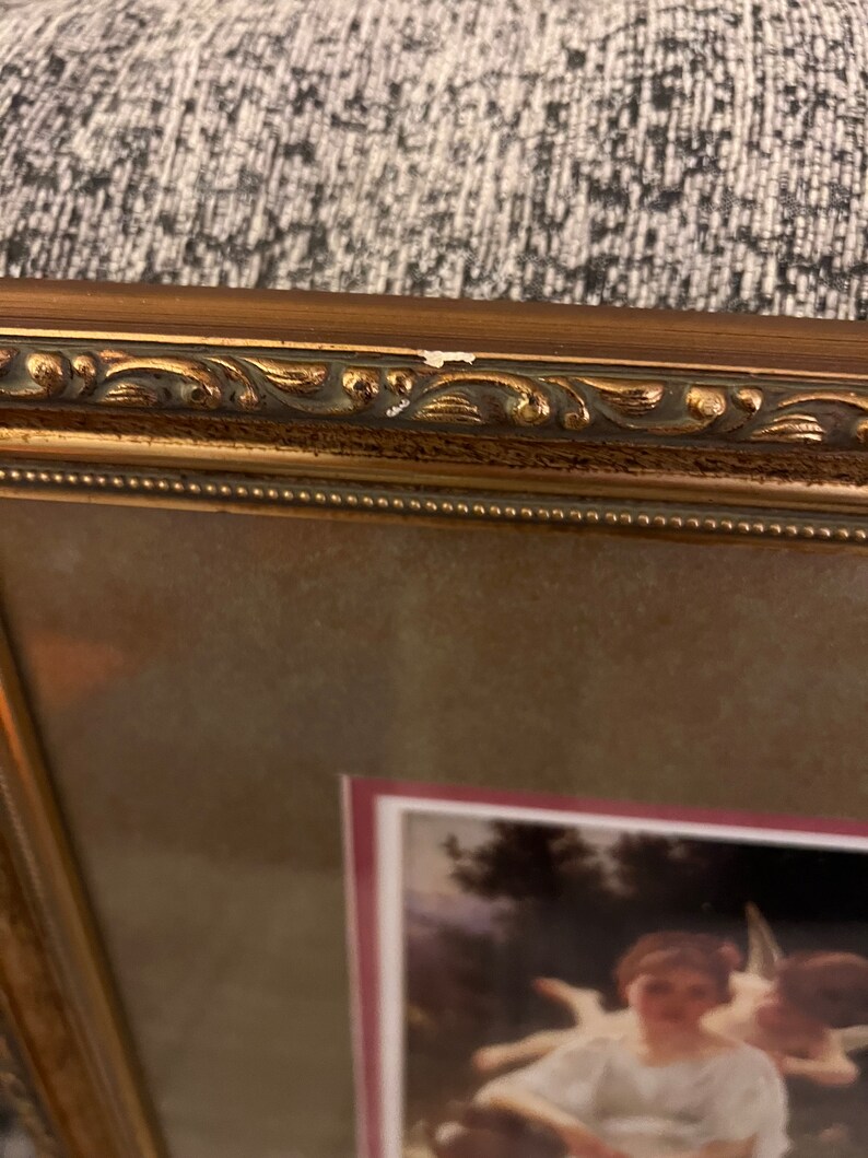 Large Vintage Gold Frame With Glass Cover 14 X 18 Inches. Free - Etsy