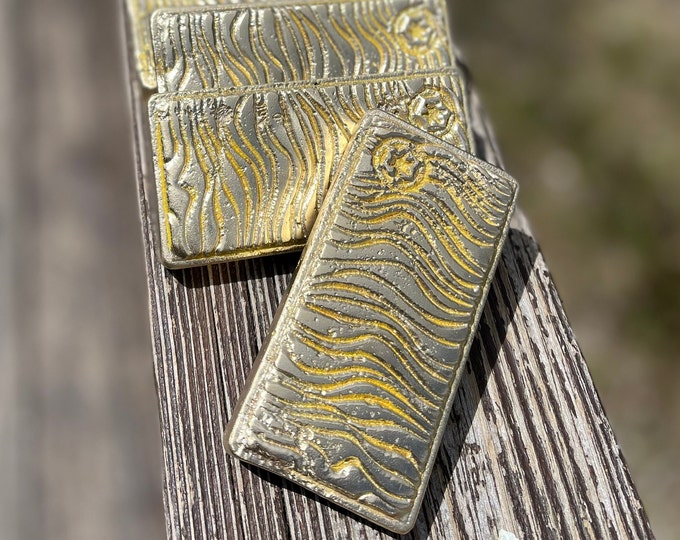 Solid Copper Ingot / Bar - Total 3LB 07OZ - 3LB 11OZ - Hand Poured ...