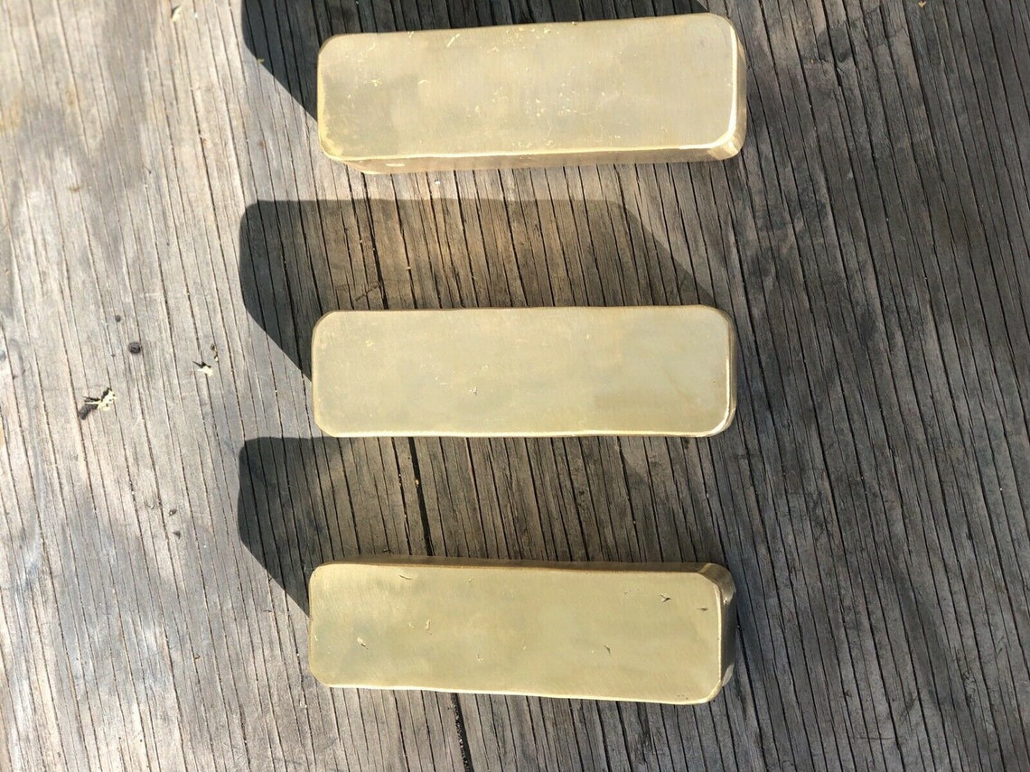 Brass Ingot / Bar Total 4 LB 14OZ 5 LB 7OZ Hand Poured - Etsy