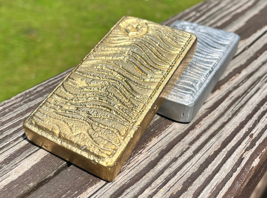 Beskar Ingot - Brass and Aluminum Ingot / Bar Set - Hand Poured - Etsy