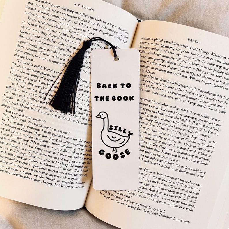 You're on This Page Silly Goose Bookmark | Funny Sarcastic Bookmark ...