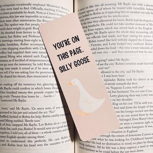 Silly Goose Bookmark | You're on This Page | Gift for Her | Cute ...