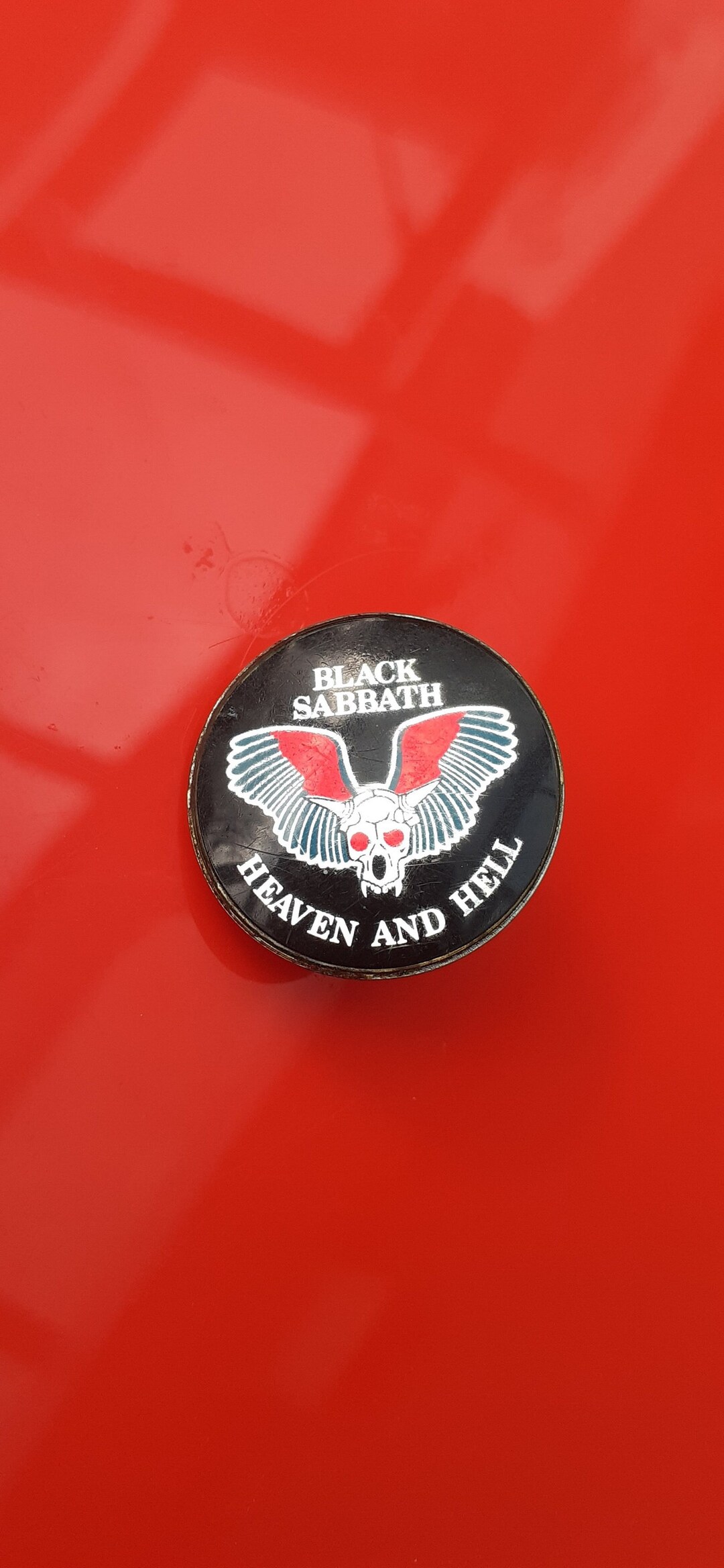 Black Sabbath Heaven and Hell Crystal Vintage Pin Badge Dio - Etsy