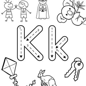 A-Z Letter Sound Coloring Pages - Etsy