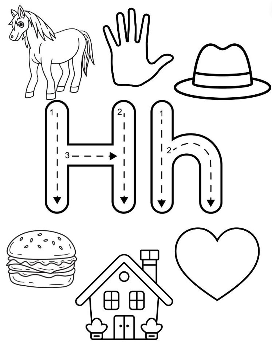 A-Z Letter Sound Coloring Pages - Etsy