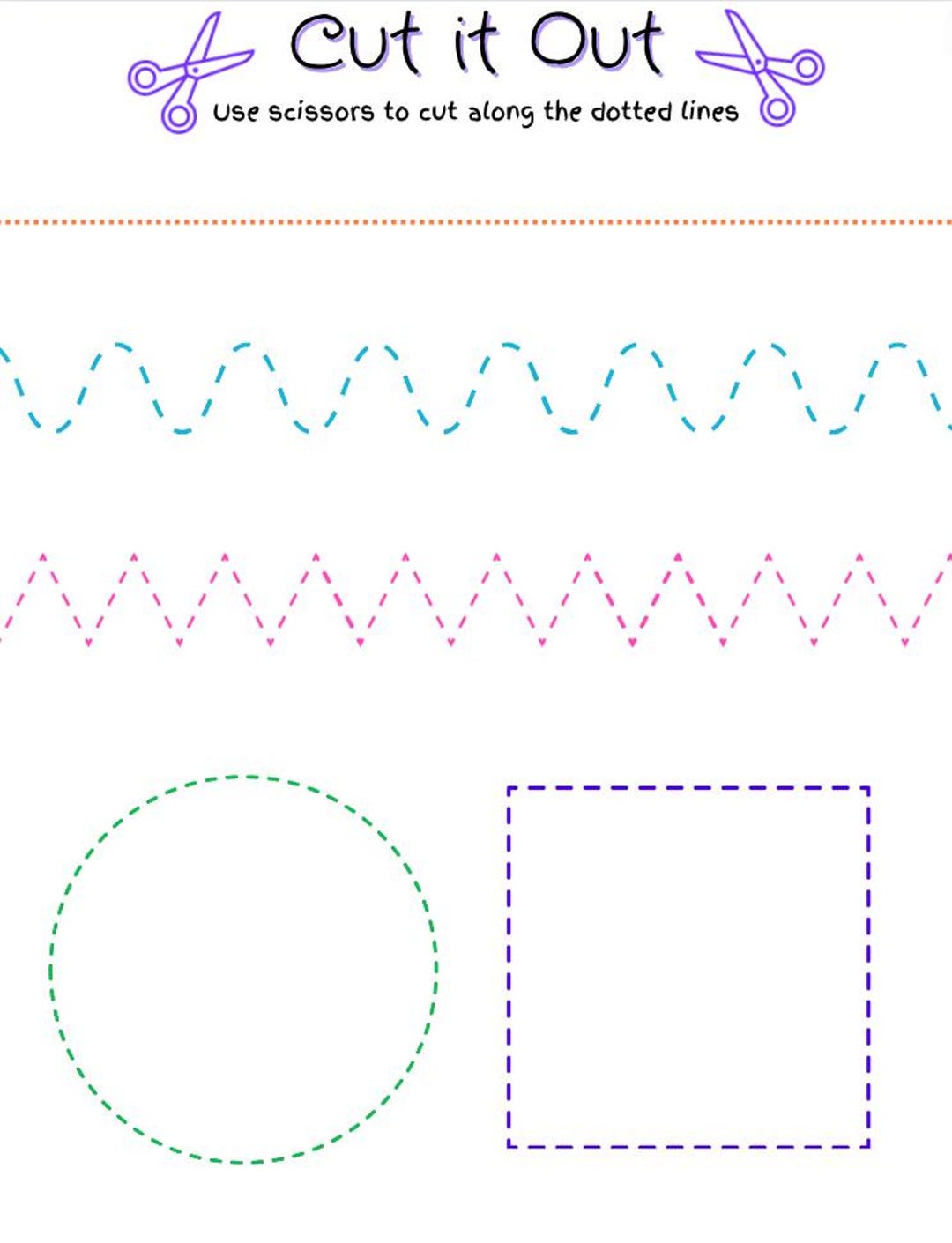 Cut It Out Scissor Practice Activity - Etsy