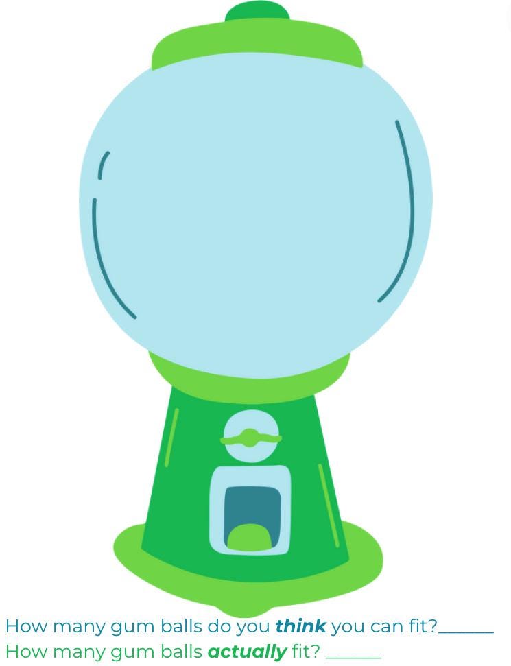 Count the Gum Balls Activity - Etsy