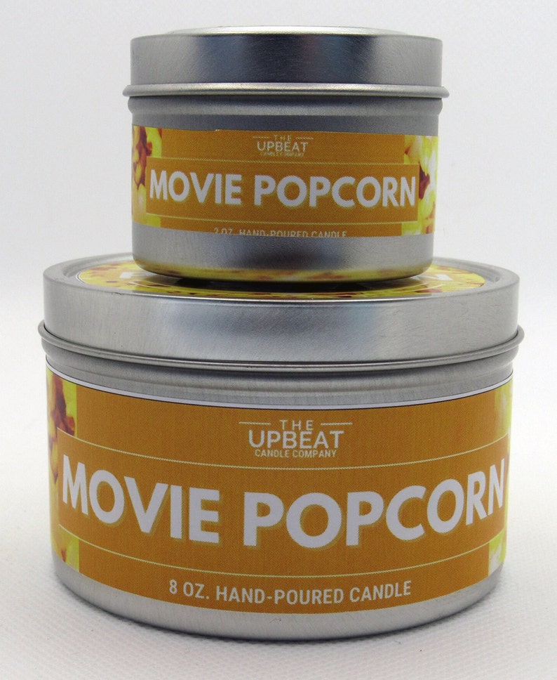 Movie Theater Popcorn Scented Candle Fun & Unique Hand - Etsy